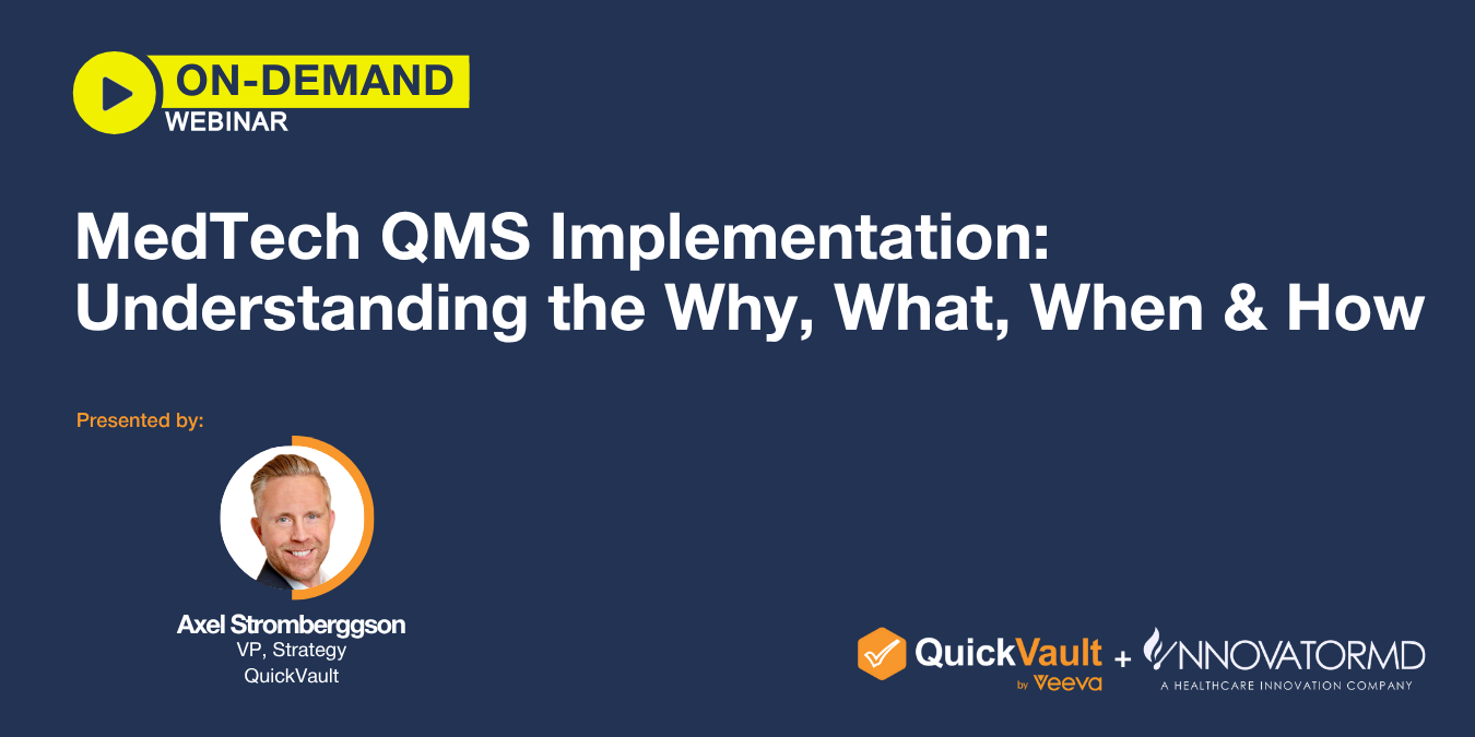 Building a MedTech QMS: Why, What, When, How - Free Webinar